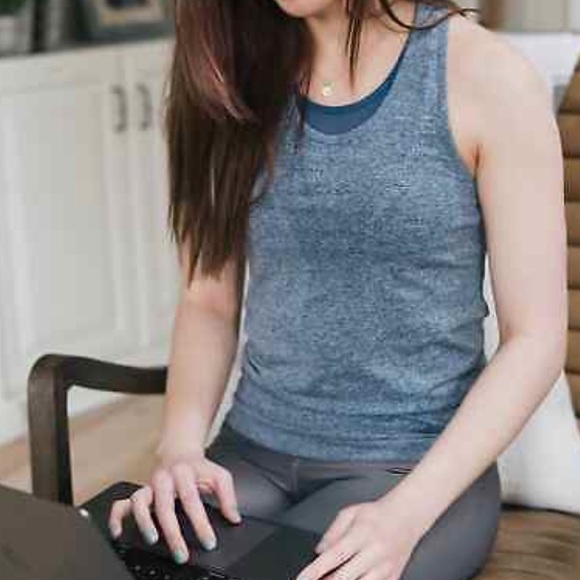 ZYIA | Tops | Zyia Active Blue Copper Charged Tank Top | Poshmark